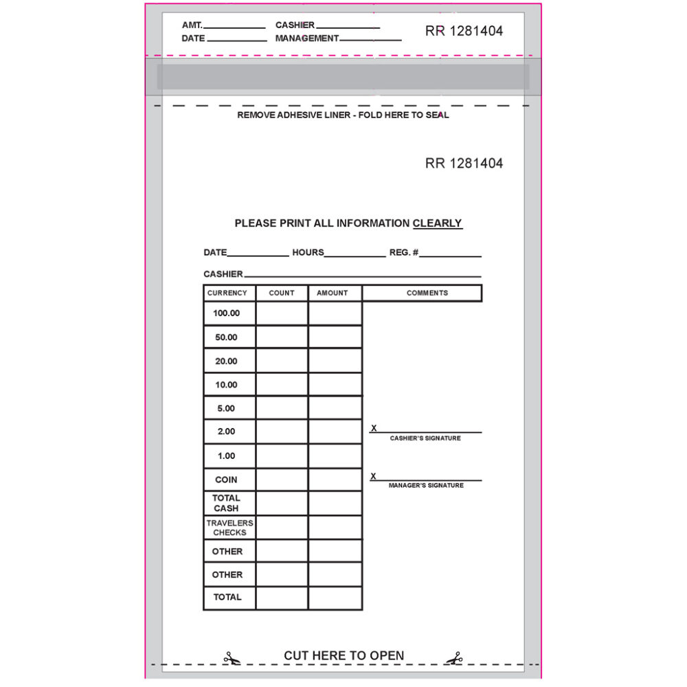 Clear Plastic Deposit Bags | DropPak | Dunbar Security