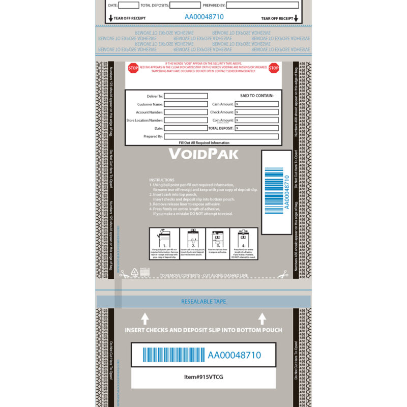 9 x 12 VoidPak Security Deposit Bag