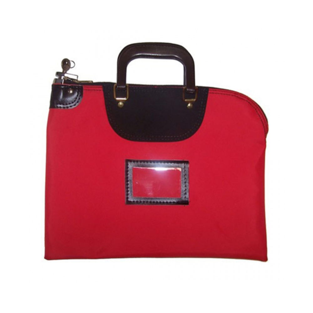 Fire resistant locking zipper bank bags for cash and coin